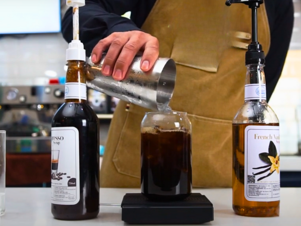 How to Make an Iced Vanilla Americano - Grind Those Beans